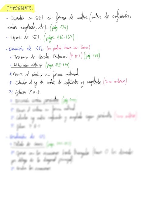 SOLUTION Sistemas De Ecuaciones Lineales Resumen Matematicas