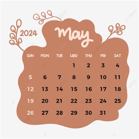 Calendario Mayo Vector De Estilo Vintage Png Mayo Mayo