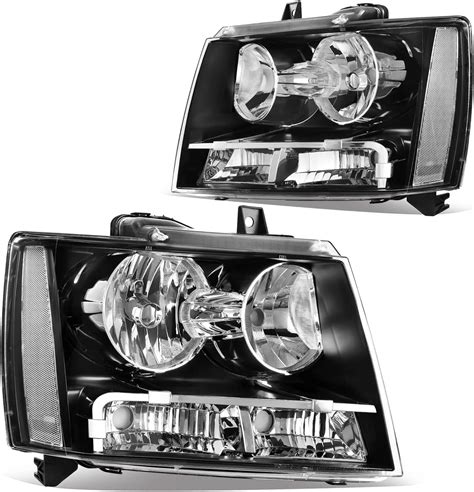 DWVO Headlights Assembly Compatible With 2007 2014 Chevy Tahoe