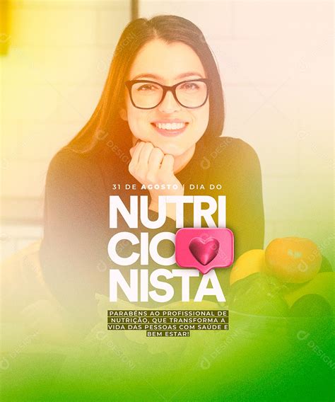 Parabéns ao Profissional de Nutrição Dia do Nutricionista Social Media