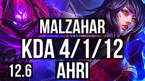 Malz Vs Ahri Mid M Mastery Games Rank Malz