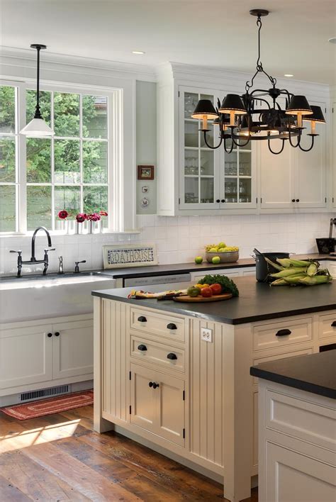 36 Enviable Black Granite Countertop White Cabinets