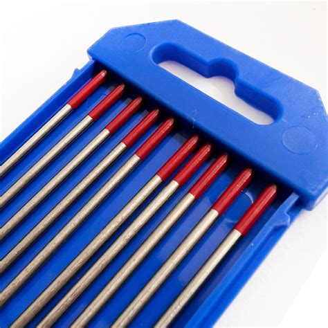 ELETRODO TUNGSTÊNIO 2 TÓRIO 2 40 MM 3 32 X 150 MM PONTA VERMELHA