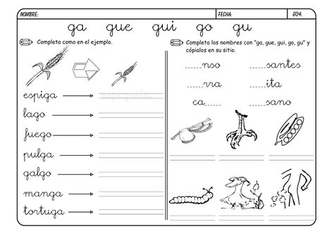 Ejercicio De Ga Go Gu Gue Gui Oraciones The Best Porn Website