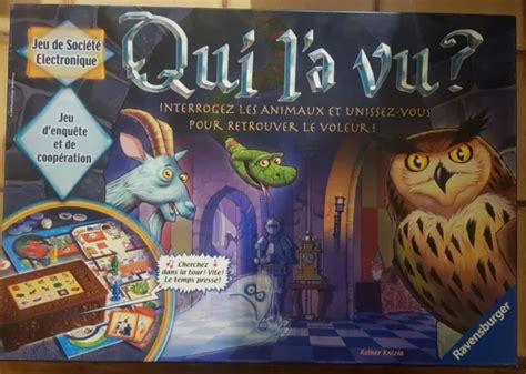 JEU DE SOCIÉTÉ Qui L a Vu Ravensburger 2009 EUR 7 00 PicClick FR