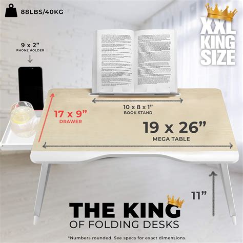 Cooper Mega Table XXL Extra Large Premium Build Folding Bed Desk