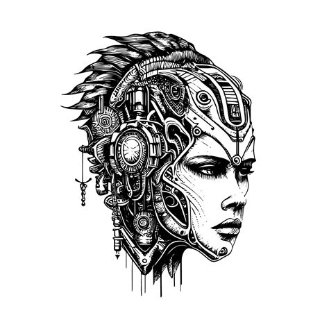 Half Man Half Machine The Epic Cyborg Illustration Of A Futuristic