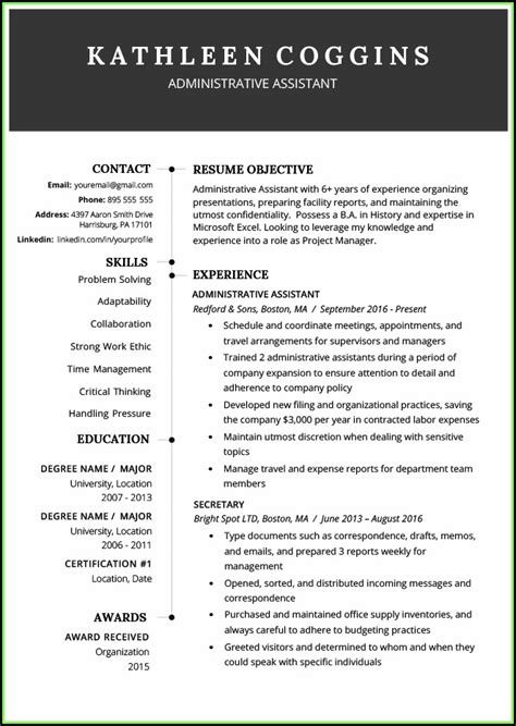 Free Functional Resume Template Word Resume Resume Examples XX42M38YkG