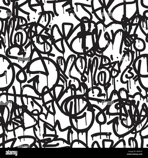Graffiti Background Seamless Pattern Stock Vector Image Art Alamy