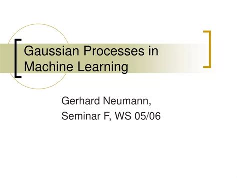 ppt gaussian processes in machine learning powerpoint presentation free download id 9273654