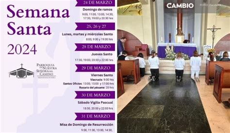 Estas Son Las Celebraciones De Semana Santa En La Parroquia De Nuestra