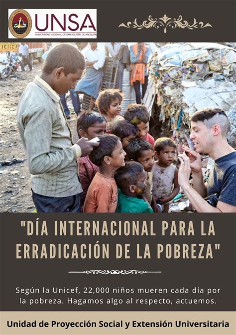Día Internacional para la Erradicación de la Pobreza UNSA