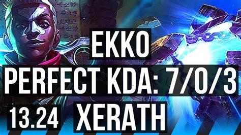 Ekko Vs Xerath Mid Games Godlike Kr Master