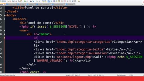 curso backend u3·29 seguridad de las secciones y del panel de control php youtube