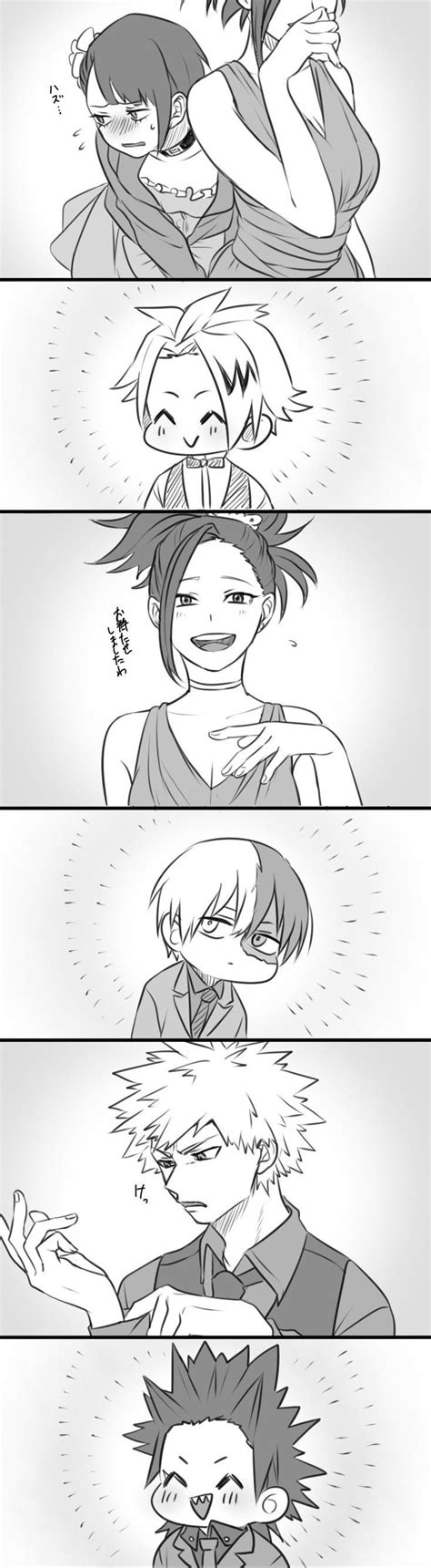Jirou Kyouka Kaminari Denki Yaoyorozu Momo Todoroki Shouto Bakugou