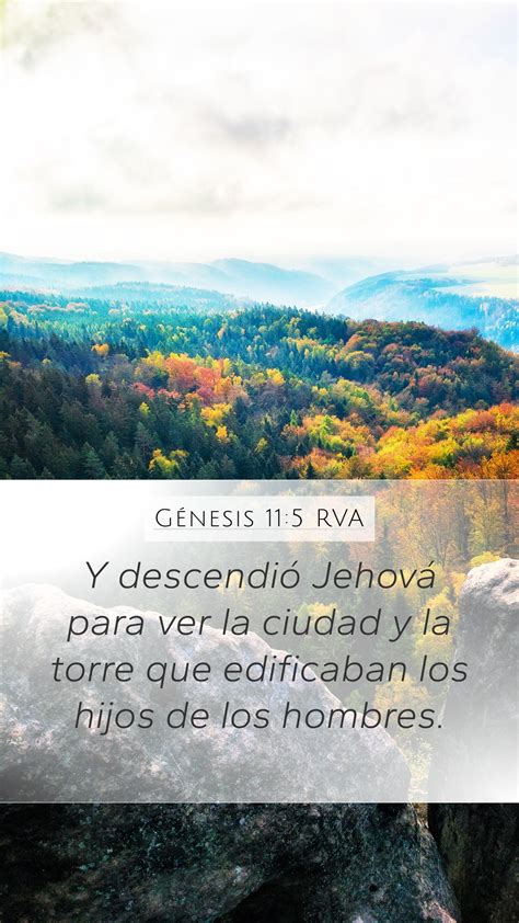 Génesis 11 5 RVA Mobile Phone Wallpaper Y descendió Jehová para ver