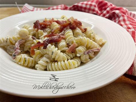 Pasta Con Crema Di Basilico E Speck Mollichedizucchero