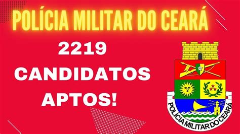PMCE 2219 CANDIDATOS APTOS Curso de formação em MARÇO YouTube