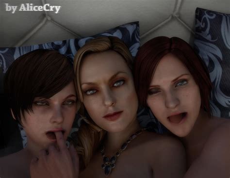 Rule 34 3d Alex Wesker Alicecry Claire Redfield Female Moira Burton Resident Evil Resident