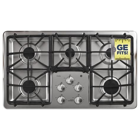 GE Profile 36 In Gas Cooktop In Stainless Steel With 5 Burners