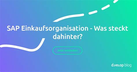 Sap Einkaufsorganisation Was Steckt Dahinter D Velop Blog