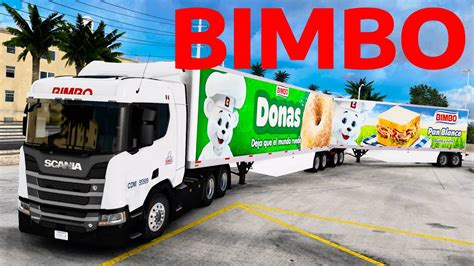 Repartidor De Pan BIMBO Full SCANIA Doble REMOLQUE SLP JALISCO