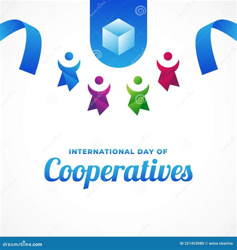 International Day Of Cooperatives Vector Illustration With Hand Earth