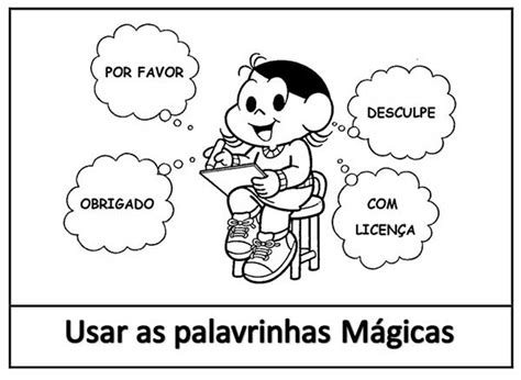 31 Desenhos de Palavras Mágicas para Imprimir e Colorir