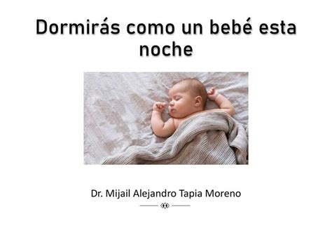 Cómo mejorar la calidad de sueño Dr Mijail Tapia Moreno uDocz
