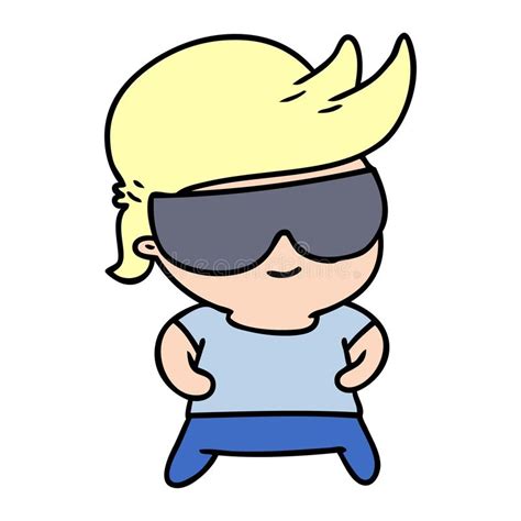 Crian A Do Kawaii Dos Desenhos Animados M Scaras Ilustra O Do
