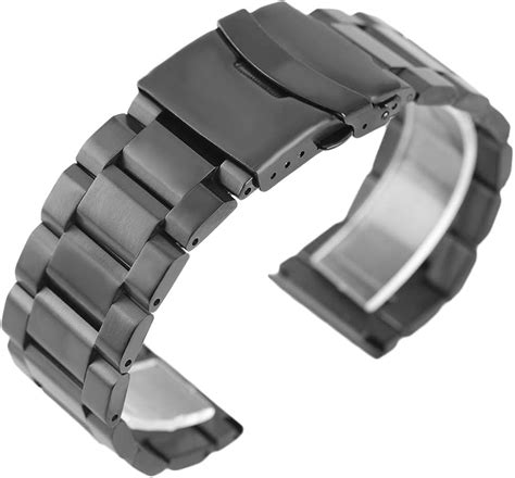 18 20 22 24 Mm Bracelet De Montre En Acier Inoxydable Massif Avec