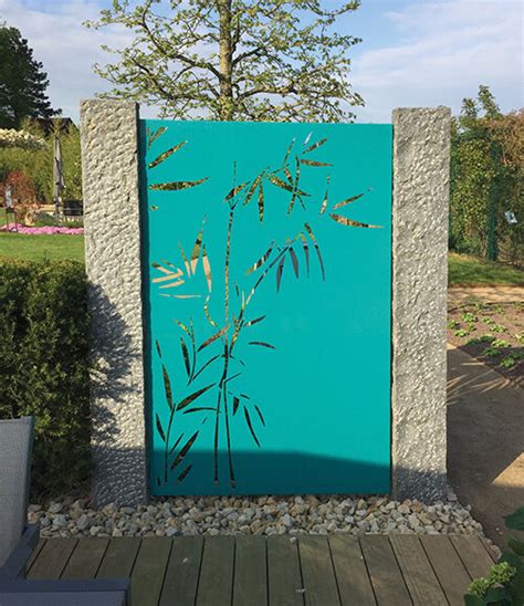 Farbige Sichtschutzw Nde Aus Metall F R Garten Balkon Und Terrasse