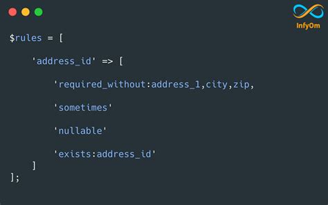 Use Of Required Without Validation Rule In Laravel InfyOm Technologies