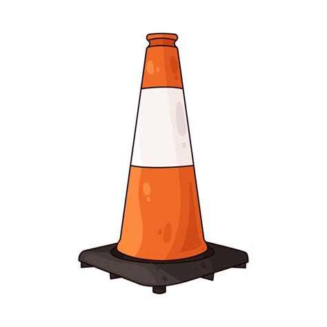 Cono de tráfico Vector Premium