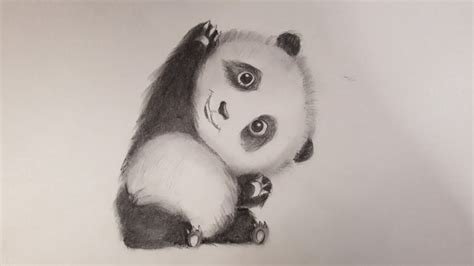 Cute Panda Drawings In Pencil