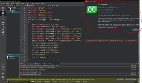 qt unknown type name qhboxlayout stack overflow
