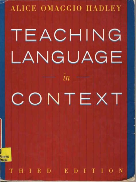 teaching language in context pdf second language acquisition language acquisition