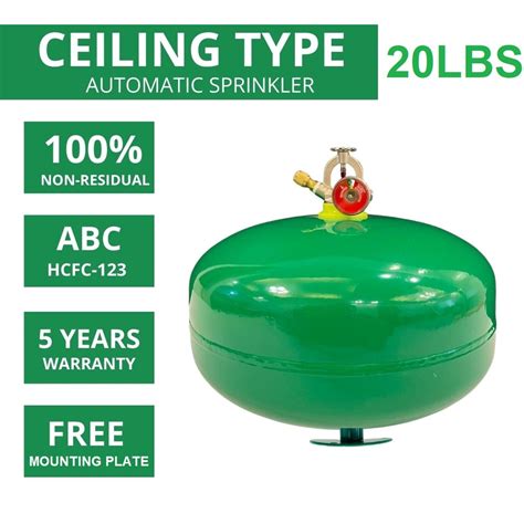 Fire Extinguisher 20lbs Ceiling Type HCFC 123 Automatic Sprinkler 5
