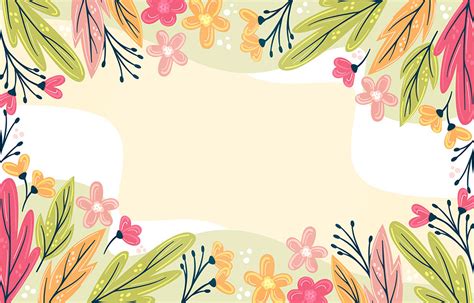 Hand Drawn Floral Background Vector Art At Vecteezy
