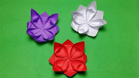 Easy Origami Flower Lotus Teachcreativa