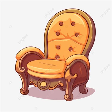 Silla Clipart Vintage Sill N Ilustraci N De Dibujos Animados Vector Png