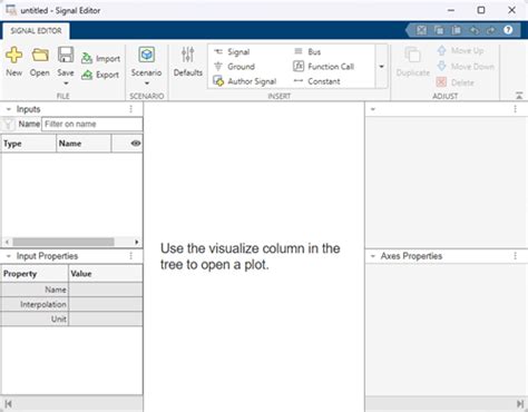 create and edit input signals matlab mathworks 中国