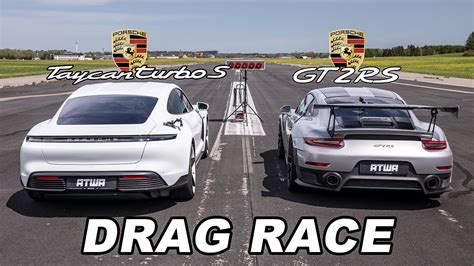 Porsche Taycan Turbo S Vs Porsche Gt Rs Drag Race Daniel Abt