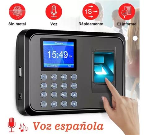 Reloj Checador Huella Biom Trico Digital Memoria Internet Meses Sin