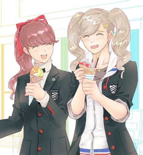 Takamaki Anne And Yoshizawa Kasumi Persona And 2 More Drawn By Nonota