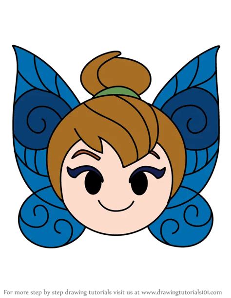 How To Draw Electrical Parade Tinker Bell From Disney Emoji Blitz