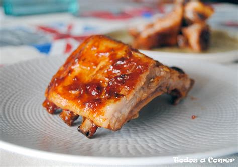 Costillas De Cerdo Al Horno Con Salsa Barbacoa Todos A Comer