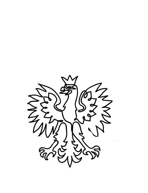 Godło Polski kolorowanka do druku