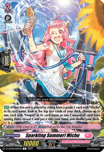Michu Deck Recipe Cardfight Vanguard Trading Card Game Official