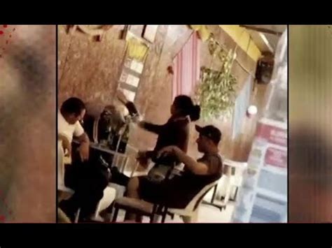 Mujer Pierde El Control Con Su Esposo Al Reventarle Una Botella En La